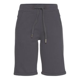 ELBSAND Sweatbermudas 'Brinjana' grau Gr. M (38) f&uuml;r Damen. Mit Logodruck. Figurumspielend. Nachhaltig.