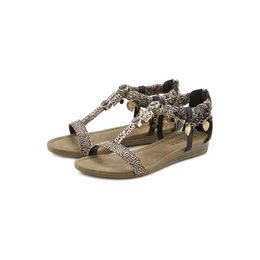 Lascana Sandale 'offener Schuh,' schwarz Gr. 42 f&uuml;r Damen