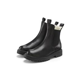 ELBSAND Stiefelette 'Chelseaboots, Stiefel, Boots, Winterstiefel, Schlupfstiefel' schwarz Gr. 42 f&uuml;r Damen. Mit Fellimitat
