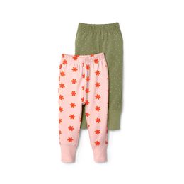 Tchibo - 2 Baby-Sweathosen - Baby - Gr. 50/56 - olivgr&uuml;n