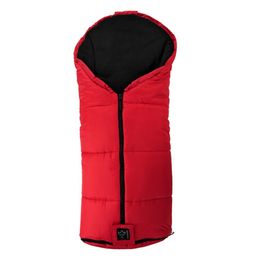 Kaiser Naturfellprodukte Thermo-Fu&szlig;sack "Tommy" in Rot - (L)100 x (B)45 cm - 10% | Baby-fusssaecke