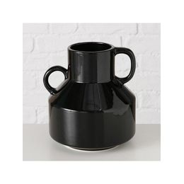 Boltze Vase ''Maru'' in Schwarz - (H)18,5 x &Oslash; 18 cm - 52% | Kerzen-vasen