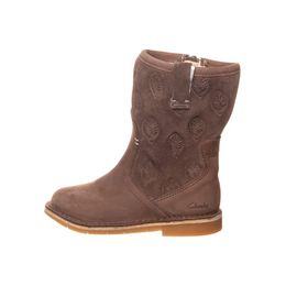 Clarks Leder-Stiefel "Comet Pop" in Braun - 55% | Gr&ouml;&szlig;e 20 | Baby-stiefel-boots