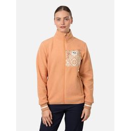KARI TRAA Fleecejacke "Rothe" in Apricot - 58% | Gr&ouml;&szlig;e M | Damenjacken