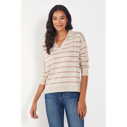 Milan Kiss Pullover in Creme/ Rosa - 63% | Gr&ouml;&szlig;e M | Damen-pullover-cardigans