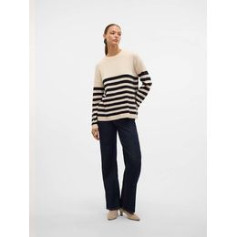 V&eacute;ro Moda Vero Moda Pullover in Beige/ Schwarz - 72% | Gr&ouml;&szlig;e S | Damen-pullover-cardigans