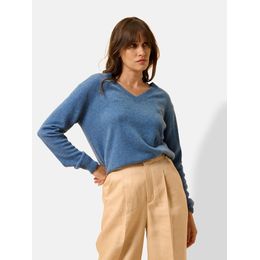 Just Cashmere Kaschmir-Pullover "Nora" in Blau - 72% | Gr&ouml;&szlig;e S | Damen-pullover-cardigans