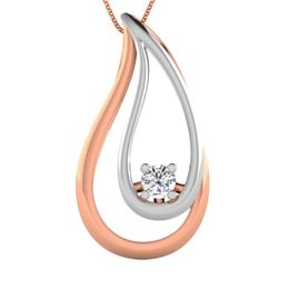 Vittoria Jewels Ros&eacute;-/ Wei&szlig;gold-Anh&auml;nger mit Diamant - 82% | Schmuck