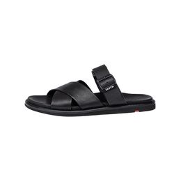 Lloyd Leder-Pantoletten "Eminet" in Schwarz - 50% | Gr&ouml;&szlig;e 44 | Herrensandalen