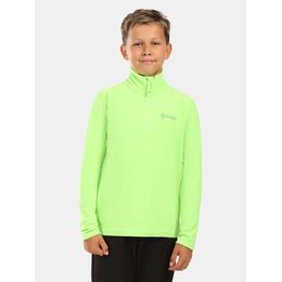 Kilpi Fleecepullover "Almeri" in Neongr&uuml;n - 68% | Gr&ouml;&szlig;e 146 | Kids-fleecejacken-fleecepullover