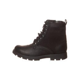 Clarks Leder-Boots "Heath Chard" in Schwarz - 50% | Gr&ouml;&szlig;e 27,5 | Kinderstiefel
