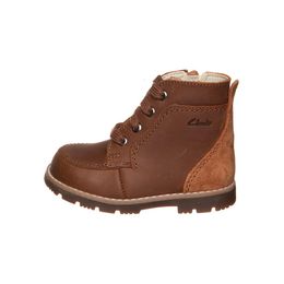 Clarks Leder-Boots in Braun - 54% | Gr&ouml;&szlig;e 20,5 | Baby-stiefel-boots