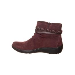 Clarks Leder-Boots "Cora" in Dunkelbraun - 62% | Gr&ouml;&szlig;e 41,5 | Damen-stiefel