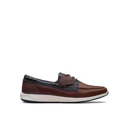Clarks Leder-Slipper "ATL Sail Go" in Braun - 54% | Gr&ouml;&szlig;e 44 | Herren-schuhe-halbschuhe