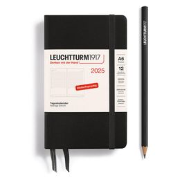 LEUCHTTURM1917 Tageskalender in Schwarz - A6 - 77% | Buero-schulbedarf