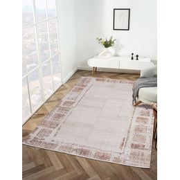 Mioli Kurzflor-Teppich ''Elex'' in Beige/ Braun - 53% | Gr&ouml;&szlig;e 80x150 cm |