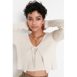 Trendyol Cardigan in Hellgrau - 44% | Gr&ouml;&szlig;e S | Damen-pullover-cardigans