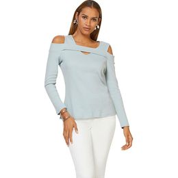 WITT WEIDEN Longsleeve in Hellblau - 71% | Gr&ouml;&szlig;e 42 | Damen-tops