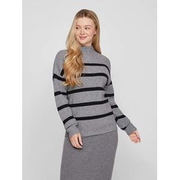 V&eacute;ro Moda Vero Moda Pullover in Grau/ Schwarz - 28% | Gr&ouml;&szlig;e L | Damen-pullover-cardigans