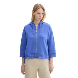 Tom Tailor Sweatjacke in Blau - 61% | Gr&ouml;&szlig;e XL | Damen-sweatshirts-jacken