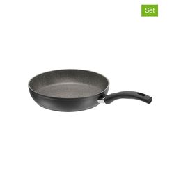 Ballarini 2tlg. Set: Schmorpfanne "Bari" in Schwarz - &Oslash; 28 cm - 29% | Kochgeschirr
