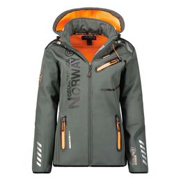 Geographical Norway Softshelljacke "Assor" in Grau - 65% | Gr&ouml;&szlig;e L | Damen-outdoorjacken