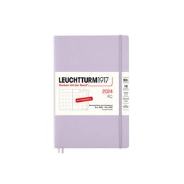 LEUCHTTURM1917 Monatsplaner in Flieder - (B)12,5 x (H)19 cm, DE - 55% | Buero-schulbedarf
