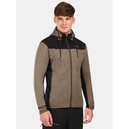 Kilpi Fleecejacke "Nevia" in Khaki/ Schwarz - 65% | Gr&ouml;&szlig;e L | Herren-pullover-sport