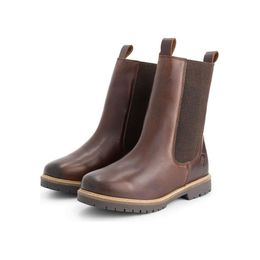 TRAVELIN' Leder-Chelsea-Boots in Braun - 51% | Gr&ouml;&szlig;e 43 | Stiefeletten