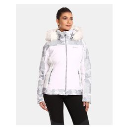 Kilpi Ski-/ Snowboardjacke "Lena" in Rosa/ Grau/ Wei&szlig; - 68% | Gr&ouml;&szlig;e 40 | Damen-outdoorjacken