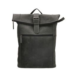 HIDE & STITCHES Leder-Rucksack in Schwarz - (B)36 x (H)41 x (T)13 cm - 59% | Damen-taschen