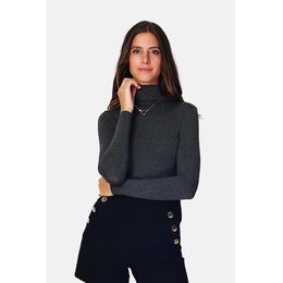 ASSUILI Longsleeve in Anthrazit - 69% | Gr&ouml;&szlig;e 38 | Damen-tops