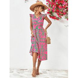 Ariel Tesoro Kleid in Pink/ Gr&uuml;n - 60% | Gr&ouml;&szlig;e 38 | Damen-kleider