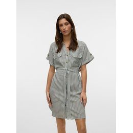 V&eacute;ro Moda Vero Moda Kleid in Anthrazit/ Wei&szlig; - 31% | Gr&ouml;&szlig;e M | Damen-kleider