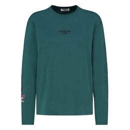 Sublevel Longsleeve in Petrol - 68% | Gr&ouml;&szlig;e XS | Damen-tops