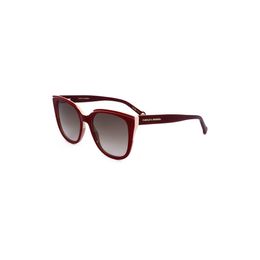 Carolina Herrera Damen-Sonnenbrille in Rot/ Hellbraun - 54% | Gr&ouml;&szlig;e 53 | Damen-brillen