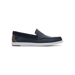Clarks Leder-Mokassins "Bratton" in Dunkelblau - 53% | Gr&ouml;&szlig;e 41.5 | Herren-schuhe-halbschuhe