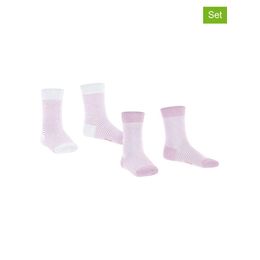 Esprit 2er-Set: Socken ''Fine'' in Wei&szlig;/ Rosa - 27% | Gr&ouml;&szlig;e 23-26 | Kinder-socken-strumpfhosen