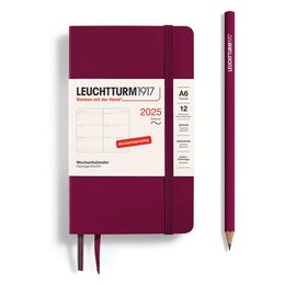 LEUCHTTURM1917 Wochenplaner in Bordeaux - A6 - 61% | Buero-schulbedarf