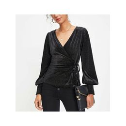 Milan Kiss Bluse in Schwarz - 58% | Gr&ouml;&szlig;e XL | Damen-blusen