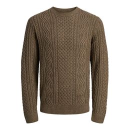 Jack & Jones Jack & Jones Pullover in Hellbraun - 50% | Gr&ouml;&szlig;e L | Herren-plussize