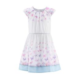 happy girls by Eisend Kleid in Wei&szlig;/ Hellblau/ Rosa - 41% | Gr&ouml;&szlig;e 134 | Kinderkleider