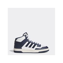 Adidas Leder-Sneakers "Rapid Court Mid" in Dunkelblau/ Wei&szlig; - 16% | Gr&ouml;&szlig;e 44,5 | Herrensneakers
