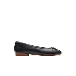 Clarks Leder-Ballerinas "Fawna" in Schwarz - 51% | Gr&ouml;&szlig;e 37 | Damen-ballerinas