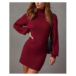 Milan Kiss Strickkleid in Rot - 65% | Gr&ouml;&szlig;e M | Damen-kleider