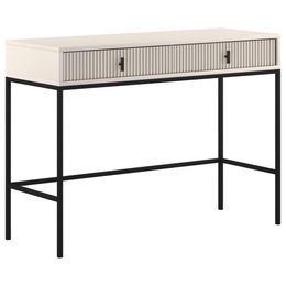 Boxxx Konsolentisch Maggiore, Kaschmir, Metall, 2 Schublade(n) Schubladen, rechteckig, eckig, 104.2x77x50 cm, Wohnzimmer, Wohnzimmertische, Konsolentische