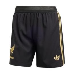 adidas Performance Sportshorts 'Mexiko 25' Damen Gr&ouml;&szlig;e XXXS/XXS gold / schwarz