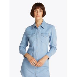Tommy Jeans Kleid Damen Gr&ouml;&szlig;e 46 blue denim Winterkleid