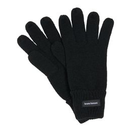 Bruno Banani Fingerhandschuhe 'BUSH ' Herren Gr&ouml;&szlig;e XS/XXL schwarz / wei&szlig;