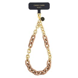 Cheeky Chain Munich Handyanh&auml;nger 'Lio' Herren Gr&ouml;&szlig;e One Size dunkelbeige / gold